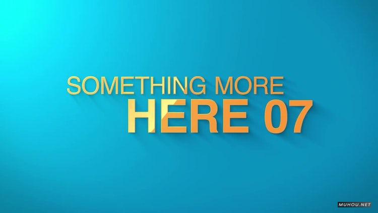 AE模板|金色立体文本动画效果AE标题#Free After Effects XTitles - 幕后Muhou