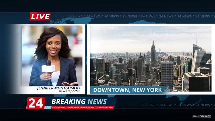 AE模板|新闻广播电视台包装设计4K视频模板#News Broadcast Full Package 4K - 幕后Muhou