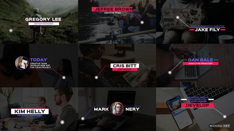 AE模板|12套圆点调出标题动画视频模板#Call Out Titles - 幕后Muhou