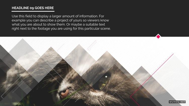 AE模板|干净优雅的视频模板时尚过渡效果#Clean Elegant Slideshow - 幕后Muhou