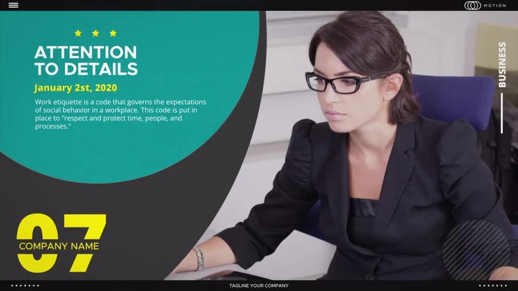 AE模板|公司介绍平滑动画包装视频模板#Corporate Presentation - 幕后Muhou