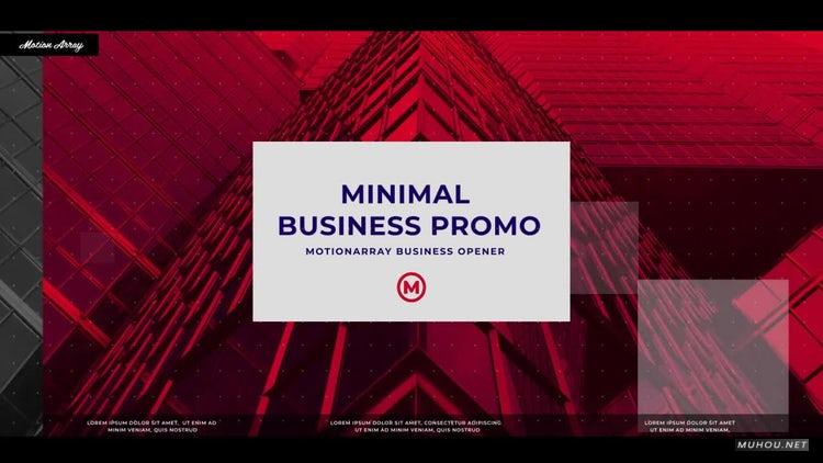 AE模板|红色大色块商业宣传包装视频模板#Minimal Business Promo - 幕后Muhou