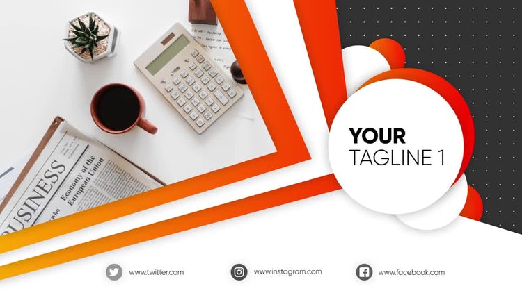 AE模板|渐变效果企业宣传广告促销视频模板#Gradient Corporate - Slideshow - 幕后Muhou