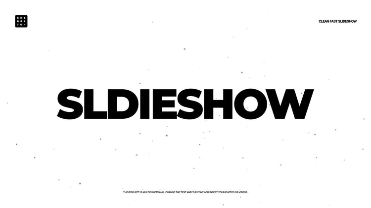 AE模板|快速快闪广告放映片头视频模板#Clean Fast Slideshow - 幕后Muhou