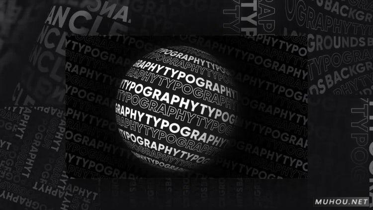 AE模板|三维文字重复版式设计模板V2#Typography Patterns V2 - 幕后Muhou