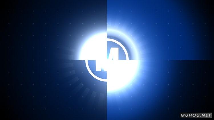 AE模板|数字倒计时logo标志发光片头模板#Digital Countdown Logo - 幕后Muhou