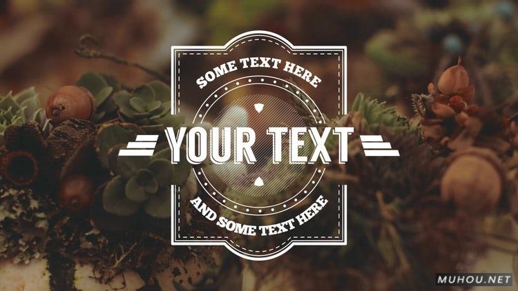 AE模板|10个经典动画片全屏动画素材视频模板#10 Vintage Animated Titles - 幕后Muhou