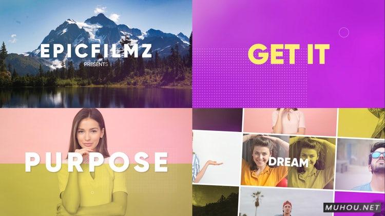 AE模板|现代幻灯片视频相册包装模板下载#Modern Slideshow - 幕后Muhou