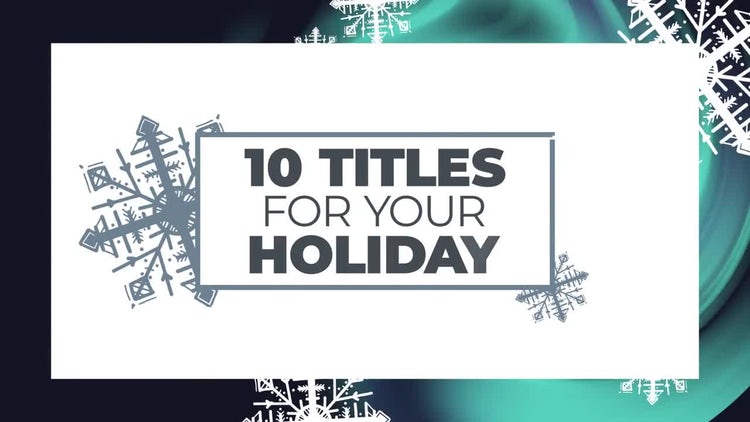 AE模板|10个X质量标题视频素材模板下载#10 X-Mass Titles - 幕后Muhou