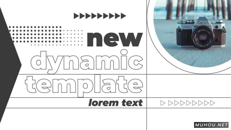 AE模板|时髦的文本动画和快速过渡转场视频模板#Modern & Dynamic Promo - 幕后Muhou