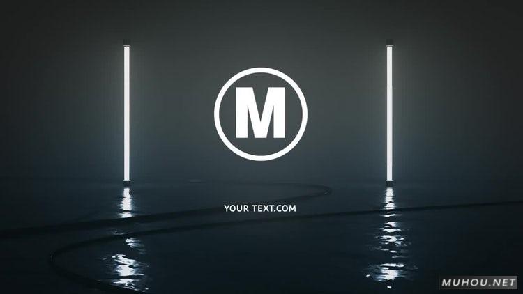 AE模板|水面霓虹灯标志视频logo模板下载#Neon Logo - 幕后Muhou