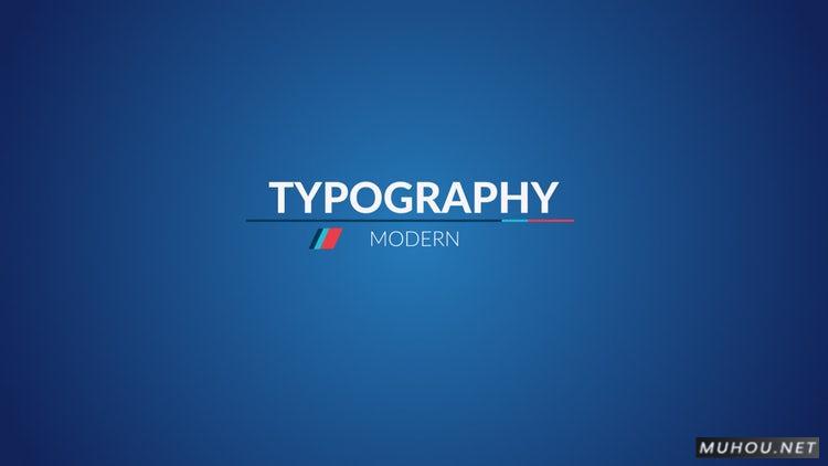 AE模板|现代印刷标题4K文字视频动画素材模板#Modern Typography Titles 4K - 幕后Muhou