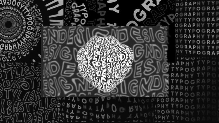 AE模板|排版模式创意文字组合动画视频模板V1#Typography Patterns V1 - 幕后Muhou