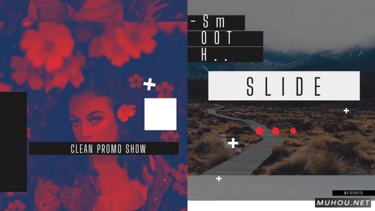 AE模板|文字动画+幻灯片放映视频相册模板#Clean Minimal Slideshow - 幕后Muhou