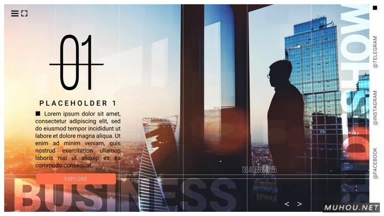 AE模板|平滑的公司视频相册素材模板下载#Smooth Corporate Slideshow - 幕后Muhou