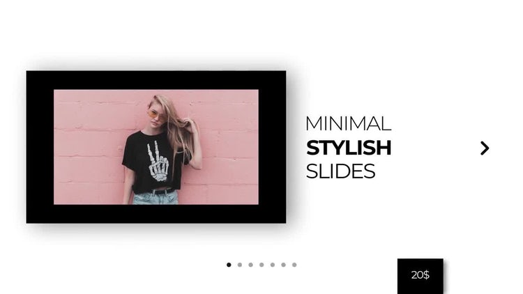 AE模板|简约时尚的幻灯片相册过渡动画视频模板#Minimal Stylish Slides - 幕后Muhou