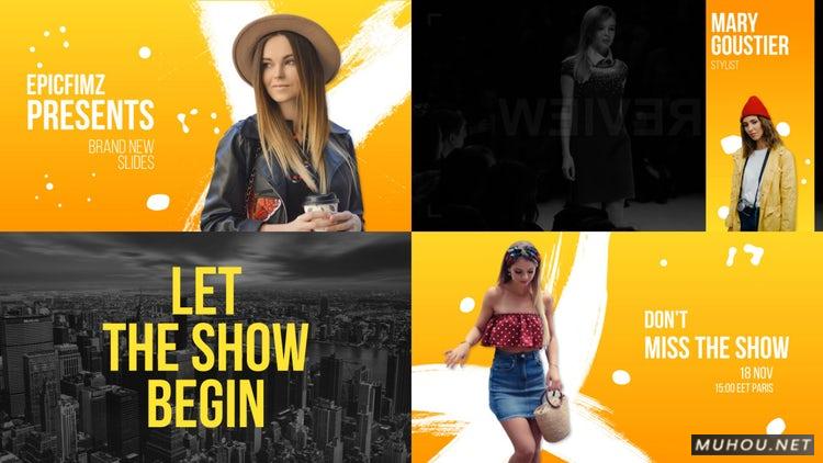 AE模板|时尚活动广播过渡风格化视频模板#Fashion Event Broadcast - 幕后Muhou