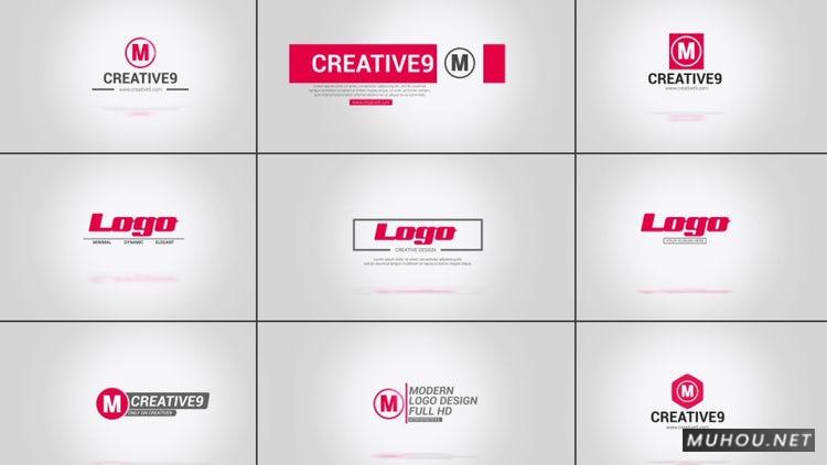 PR模板|10组扁平化LOGO标志片头#10 Flat Logo Opener Pack - 幕后Muhou