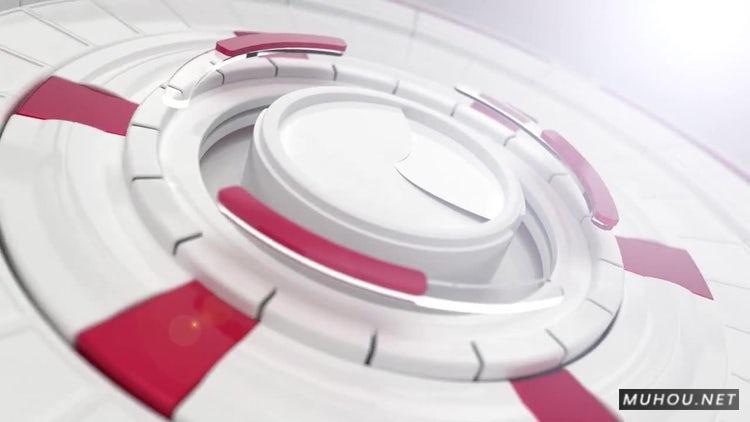 PR模板|电视广播标志三维立体场景视频模板#TV Broadcast Logo - 幕后Muhou