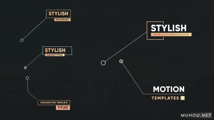 标注标题V4#Callout Titles 视频PR素材模板 - 幕后Muhou