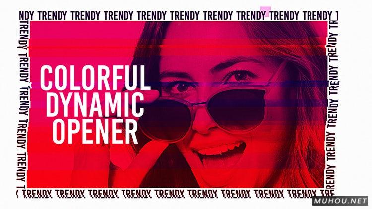 PR模板|彩色动态片头创意转换过渡视频模板#Colorful Dynamic Opener - 幕后Muhou