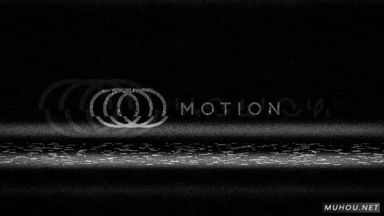 PR模板|故障电视标识logo片头素材视频下载#Glitch TV Logo - 幕后Muhou