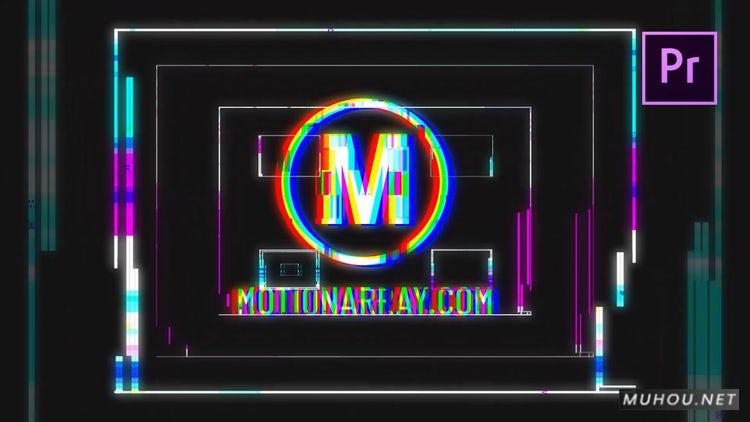 PR模板|丰富的LOGO标志故障视频设计#Rich Logo Glitch - 幕后Muhou