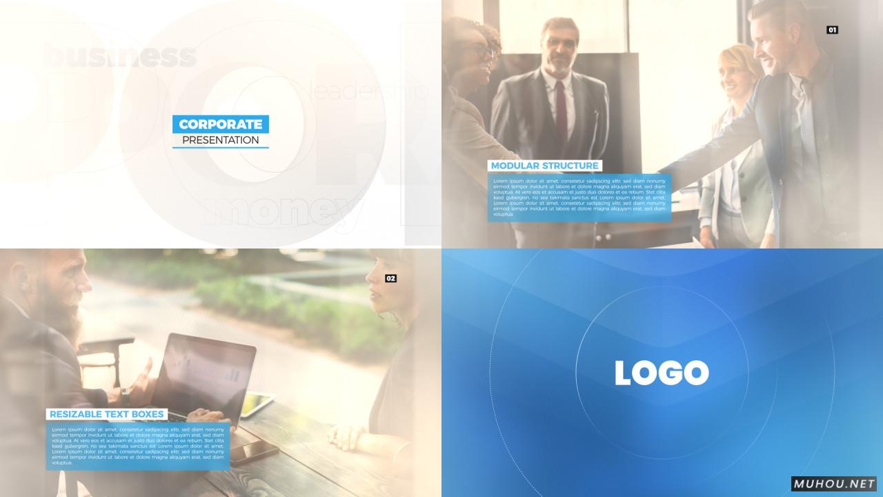 商务宣传公司介绍#Corporate PresentationAE视频模板 - 幕后Muhou