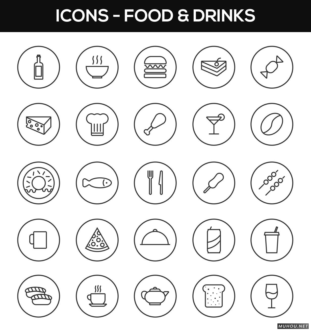 500种EMOJI表情图形文字标题字幕图标动画AE模板视频素材 Container – Elements Pack - 幕后Muhou