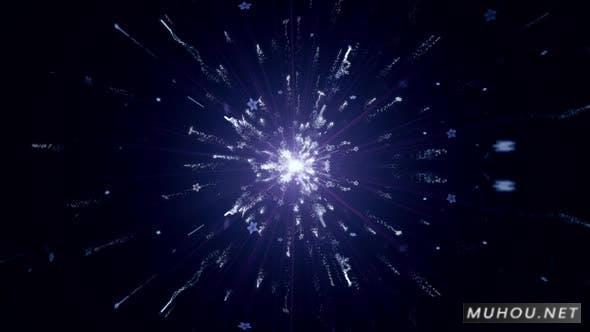 粒子放射礼花爆炸特效视频素材背景下载 Flover Particles Vj Loop - 幕后Muhou
