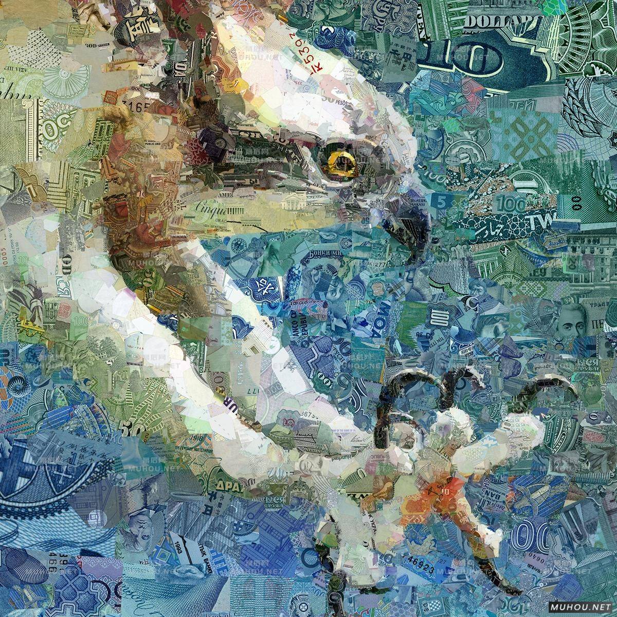 【大师作品】Money Zoo- Charis Tsevis系列动物马赛克[40P] - 幕后Muhou