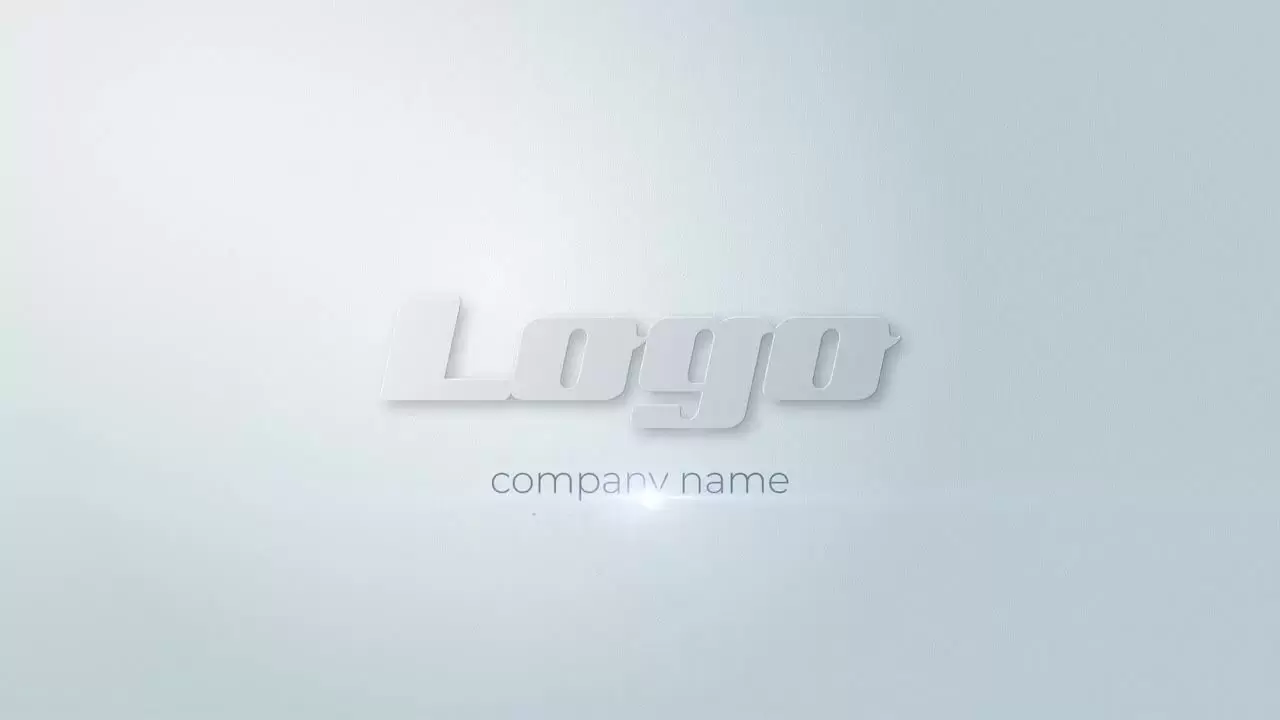 白色形状形成并动态显示LOGO pr模板视频下载(含音频) - 幕后Muhou