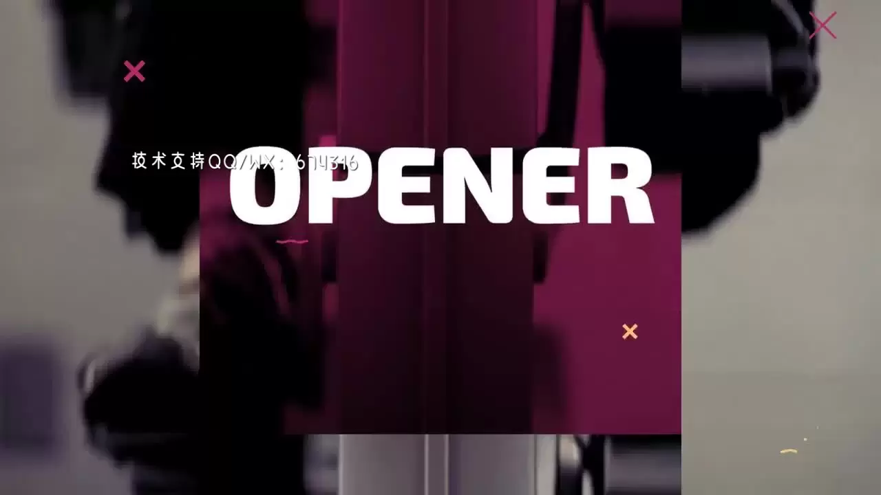 现代动态片头素材动画PR模板视频下载(含音频) - 幕后Muhou