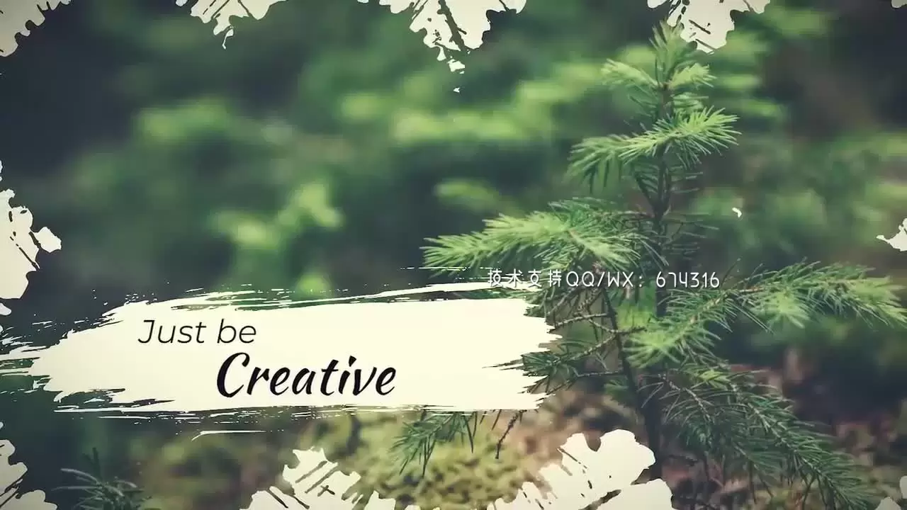 墨水画笔幻灯片动画PR模板视频下载(含音频) - 幕后Muhou