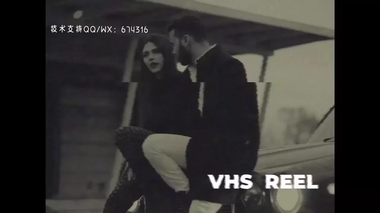 时尚炫酷旧录像带播放效果PR模板视频下载(含音频) - 幕后Muhou