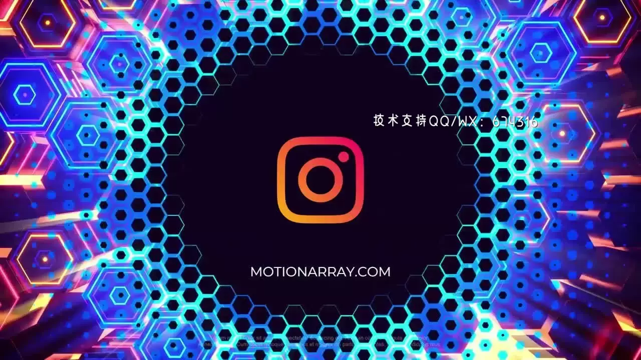 令人惊叹的广告六边形LOGO标志显示Pr模板视频下载(含音频) - 幕后Muhou