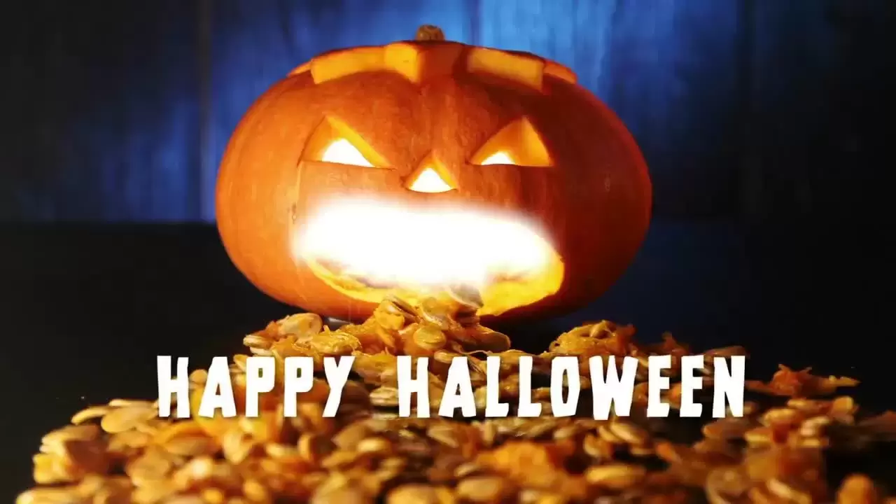 惊人的万圣节活动促销海报PR模板视频下载(含音频) - 幕后Muhou