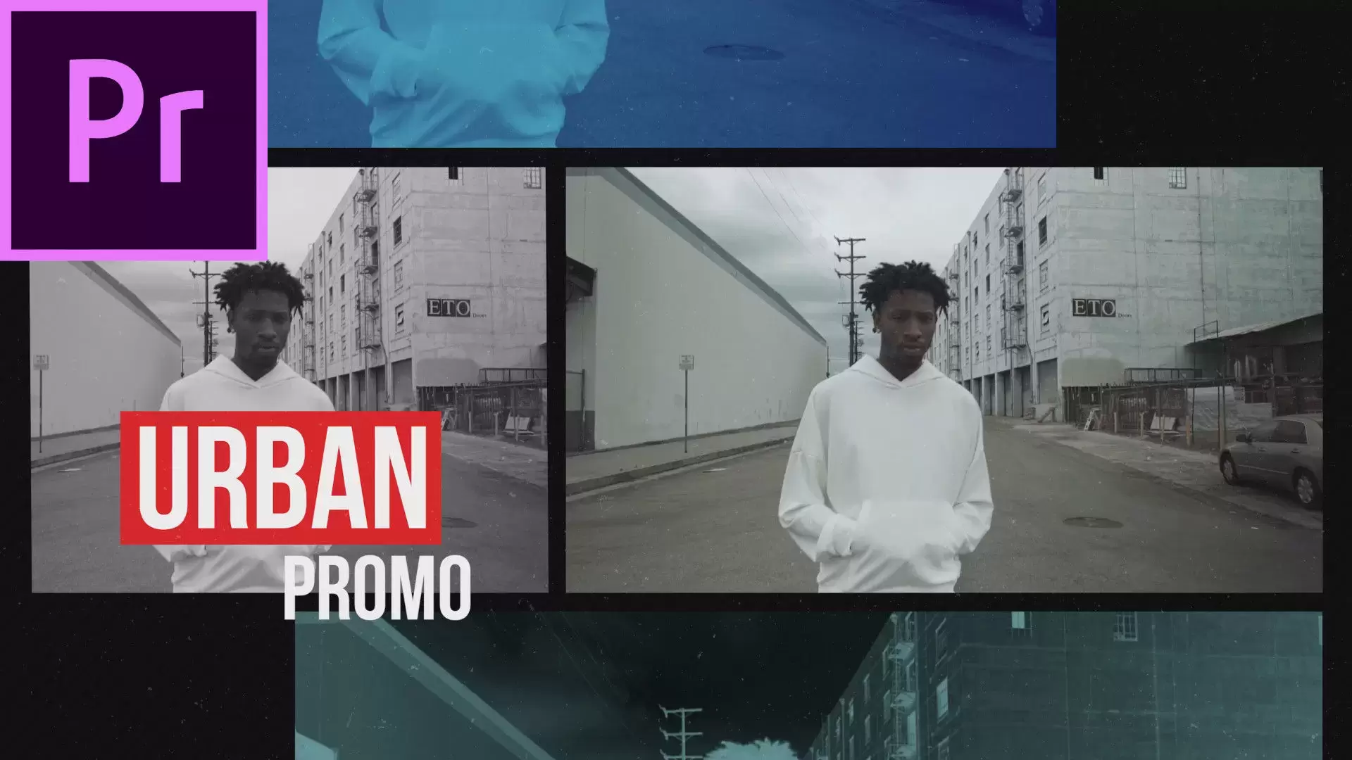 城市动态文本动画PR模板视频下载(含音频) - 幕后Muhou