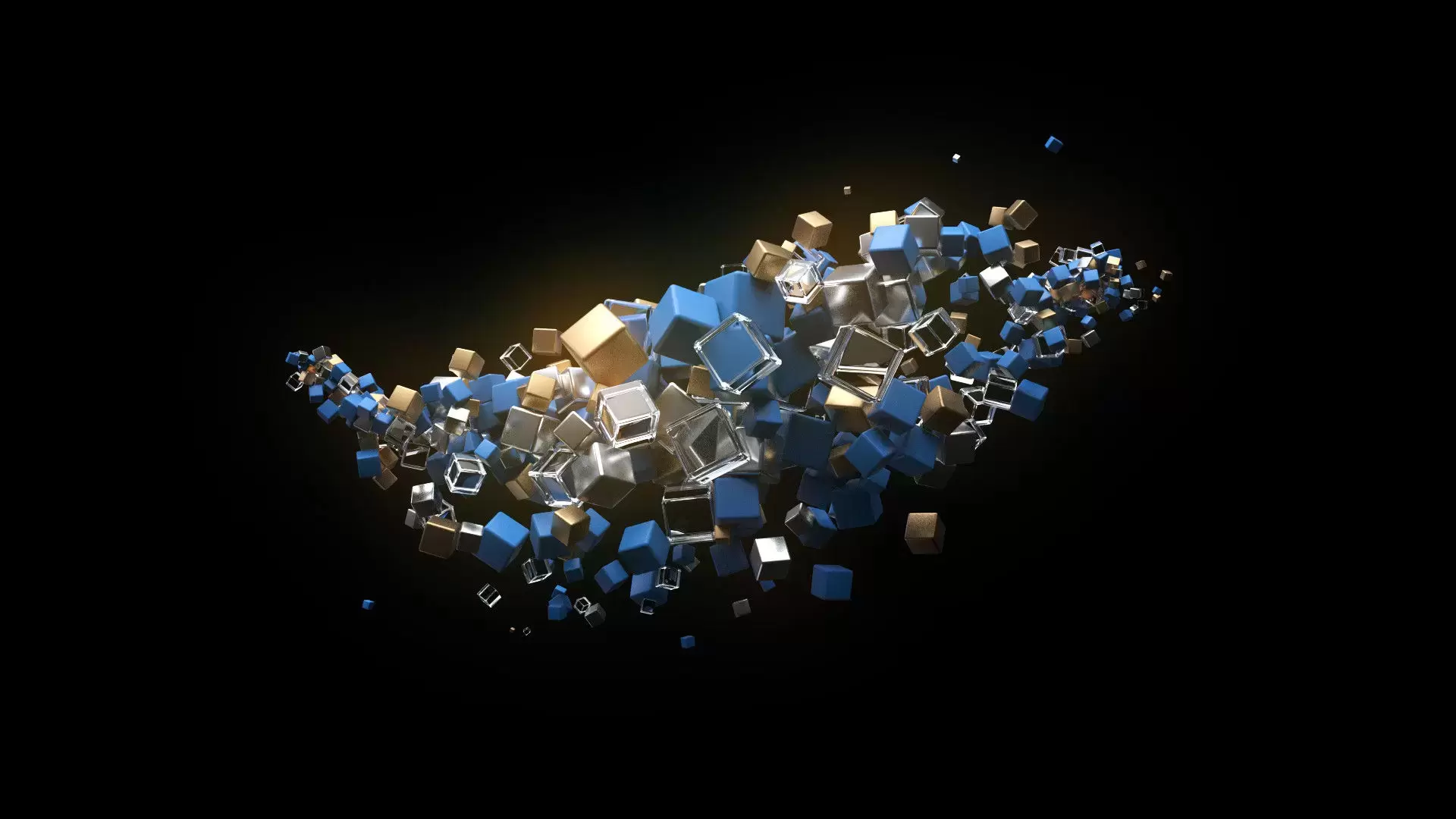 3个快速立方体LOGO标志显示PR模板视频下载(含音频) - 幕后Muhou