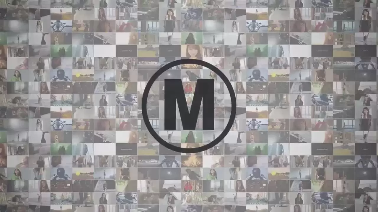 多媒体马赛克LOGO标志显示Pr模板视频下载(含音频) - 幕后Muhou