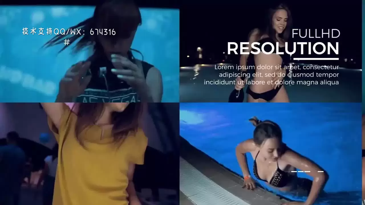 时尚文本动画开场PR模板视频下载 - 幕后Muhou