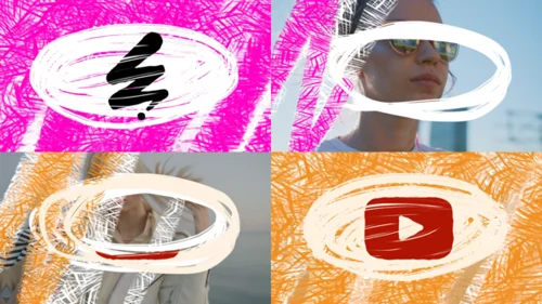 Premiere Pro的毡笔绘制LOGO标志过渡PR模板 - 幕后Muhou